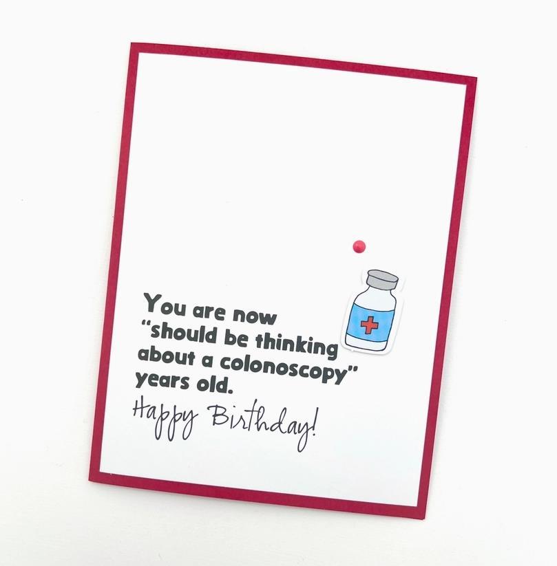 Colonoscopy Year Card – Hello Beautiful Boutique